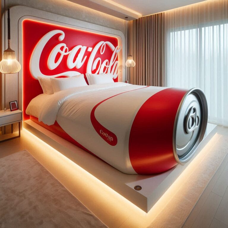 Coca-Cola Shaped Bed: Unique Bed Design Resembling a Coca-Cola Can ...