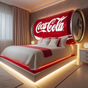 Coca-Cola Shaped Bed: Unique Bed Design Resembling a Coca-Cola Can ...