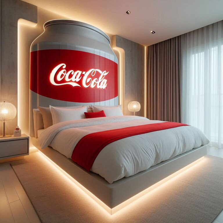 Coca-Cola Shaped Bed: Unique Bed Design Resembling a Coca-Cola Can ...