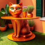 Enhance Your Garden with a Unique Cat-Shaped Table: Perfect for Outdoor ...