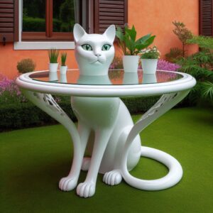 Enhance Your Garden with a Unique Cat-Shaped Table: Perfect for Outdoor ...