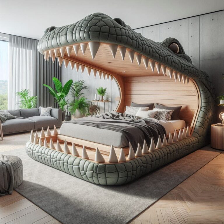 Transform Your Bedroom with a Crocodile Teeth-Shaped Bed: The Ultimate ...