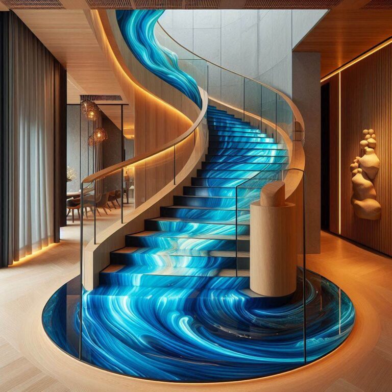 Transform Your Space with Stunning Epoxy River Stairs Designs - The ...