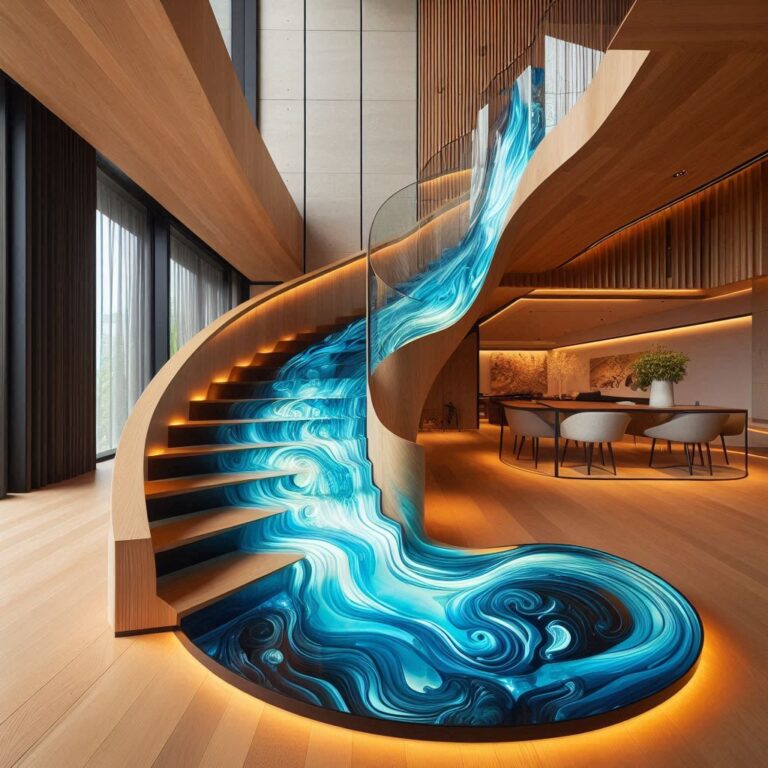 Transform Your Space with Stunning Epoxy River Stairs Designs - The ...