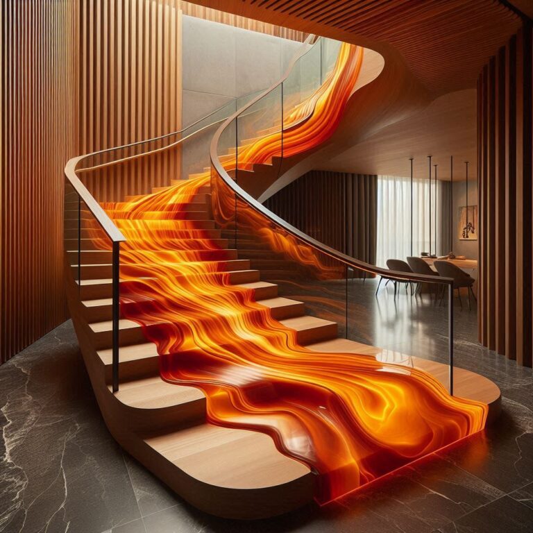 Transform Your Space with Stunning Epoxy River Stairs Designs - The ...