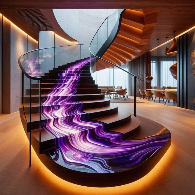 Transform Your Space with Stunning Epoxy River Stairs Designs - The ...