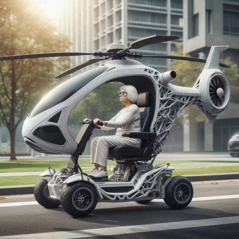 Experience Elevated Travel: Helicopter Shape Mobility Scooter Now ...