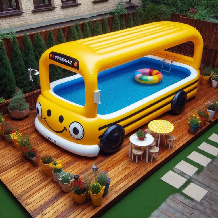 Inflatable Bus Pool: Discover the Unique Bus-Shaped Inflatable Swimming ...
