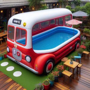 Inflatable Bus Pool: Discover the Unique Bus-Shaped Inflatable Swimming ...