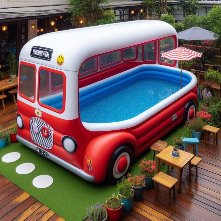 Inflatable Bus Pool: Discover the Unique Bus-Shaped Inflatable Swimming ...