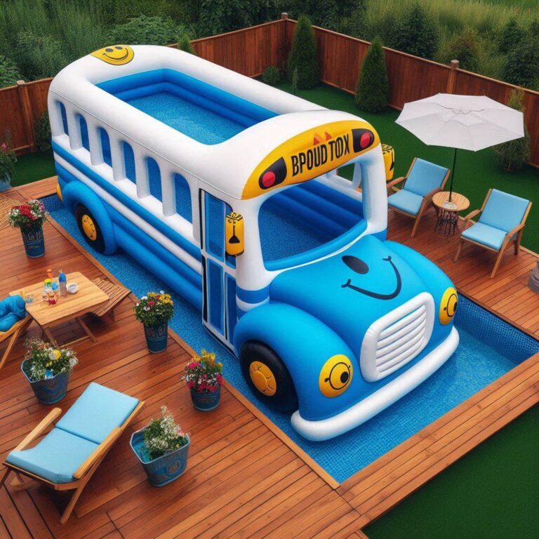 Inflatable Bus Pool: Discover the Unique Bus-Shaped Inflatable Swimming ...