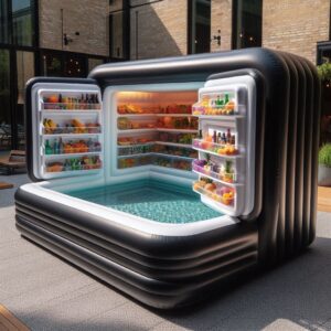 Innovative Inflatable Pool Shaped Refrigerator: The Perfect Blend of ...