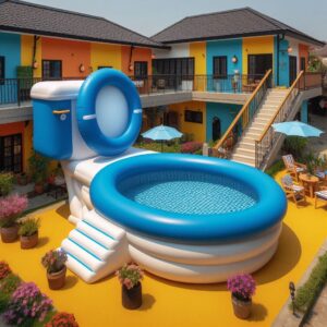 Unique Pool Design Ideas: Inflatable Toilet Pools Inspiration - The ...
