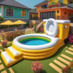 Unique Pool Design Ideas: Inflatable Toilet Pools Inspiration - The ...