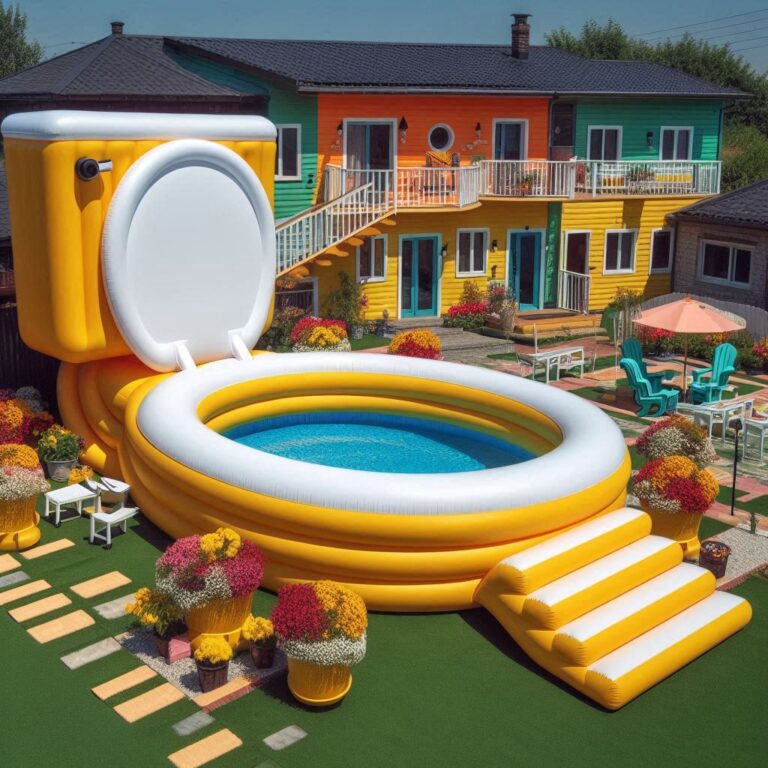 Unique Pool Design Ideas: Inflatable Toilet Pools Inspiration - The ...