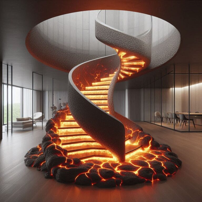 Lava Staircase: Combining Aesthetic Appeal with Functional Benefits ...