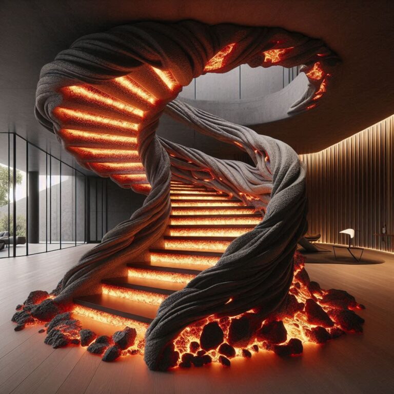 Lava Staircase: Combining Aesthetic Appeal with Functional Benefits ...