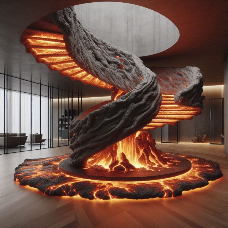 Lava Staircase: Combining Aesthetic Appeal with Functional Benefits ...