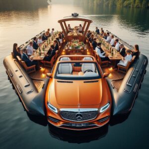 Luxury Mercedes-Inspired Inflatable Lounge Boat: Elevate Your Water ...