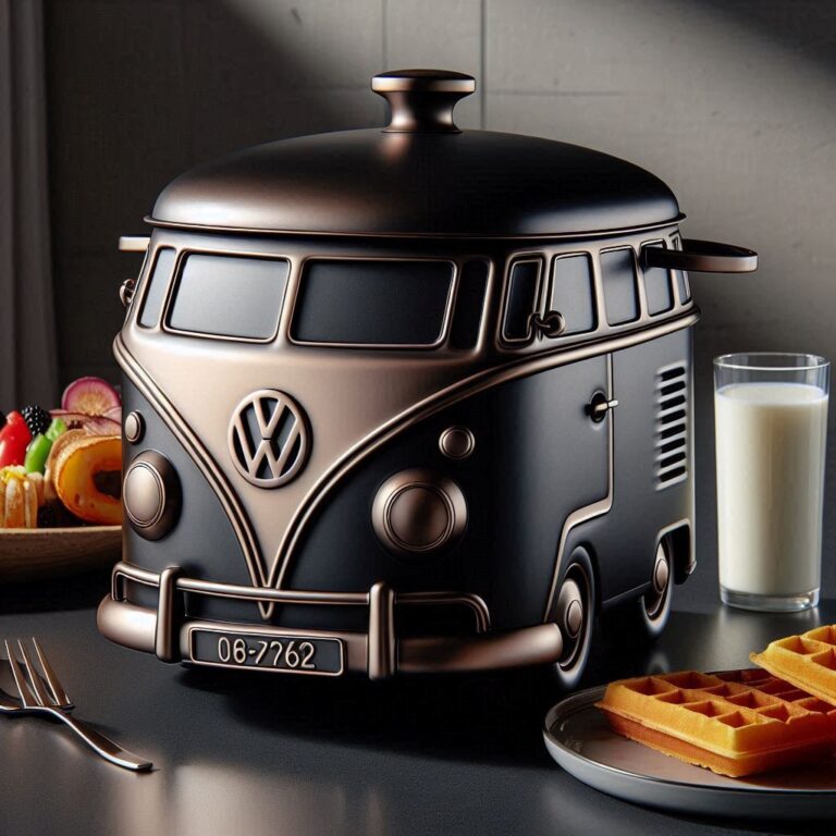 Unique VW Bus Shaped Metallic Cooking Pot for Stylish Cooking and ...