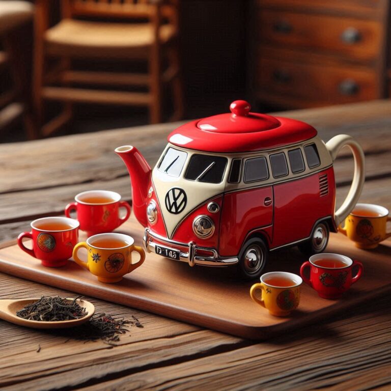 Experience Nostalgia with the Volkswagen Bus Shaped Teapot: A Groovy ...