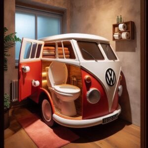 Volkswagen Shaped Toilet: The Ultimate Unique Bathroom Fixture for Car ...