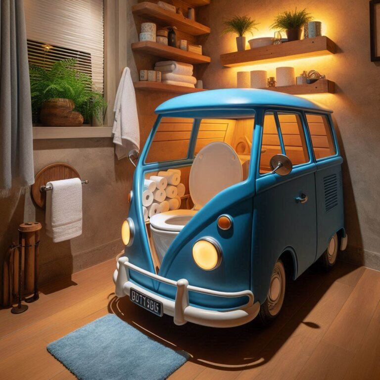 Volkswagen Shaped Toilet: The Ultimate Unique Bathroom Fixture for Car ...